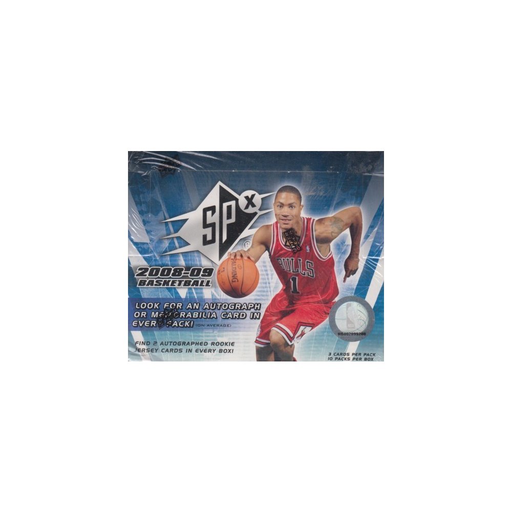 2008-09 Upper Deck SPx Basketball Hobby Box Triple Random Team Group ...