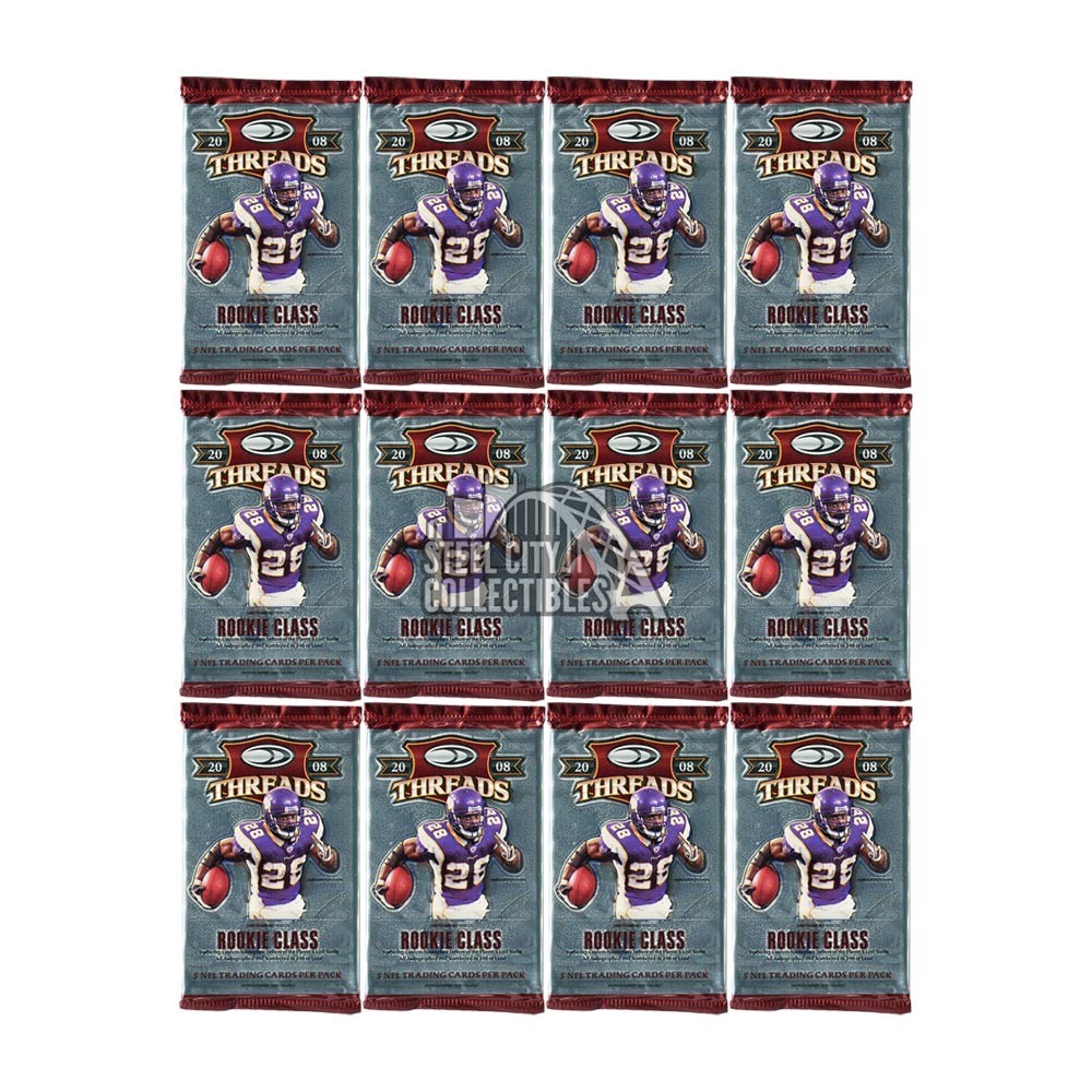 2008 Donruss Threads Football 12-Pack Lot | Steel City Collectibles
