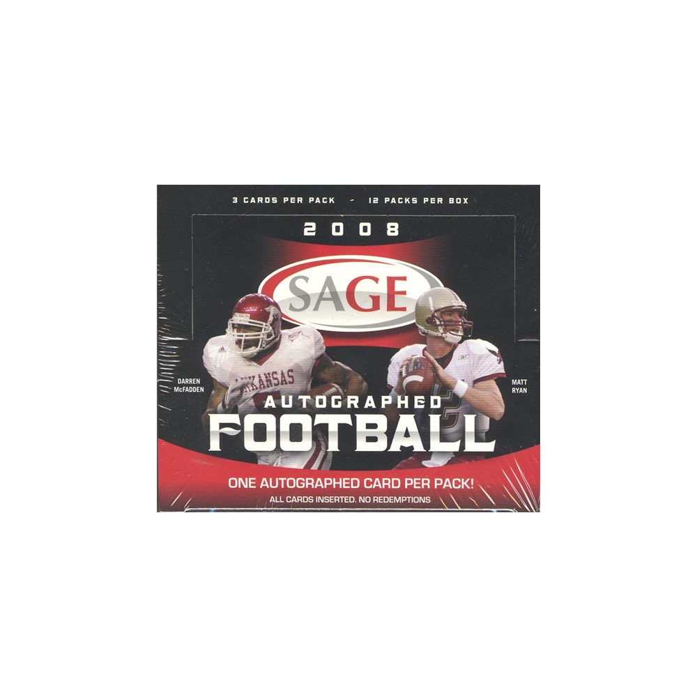 2008 Sage Autographed Football Box | Steel City Collectibles