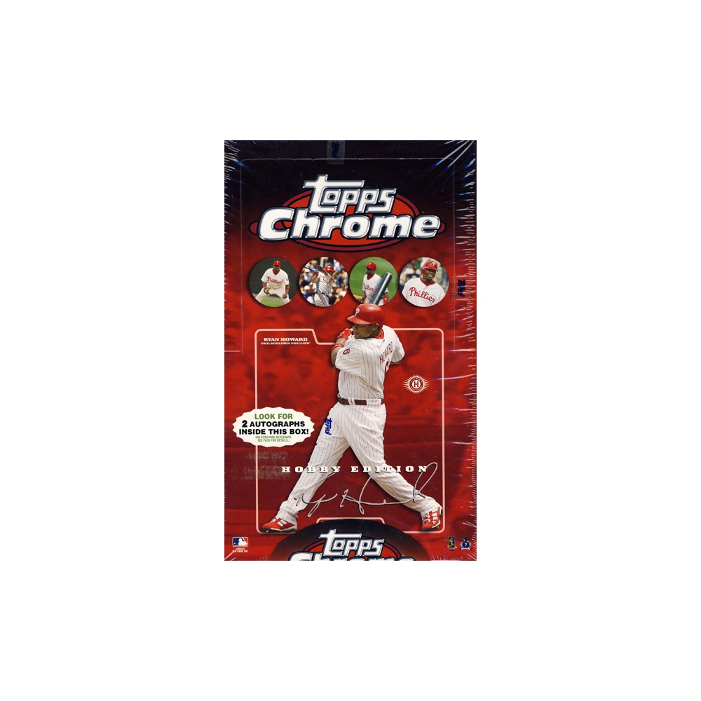 2008 Topps Chrome Baseball Hobby Box | Steel City Collectibles