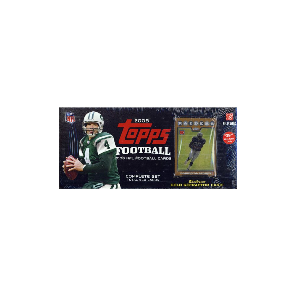 2008 Topps Football Complete Factory Set with Exclusive Gold Refractor ...