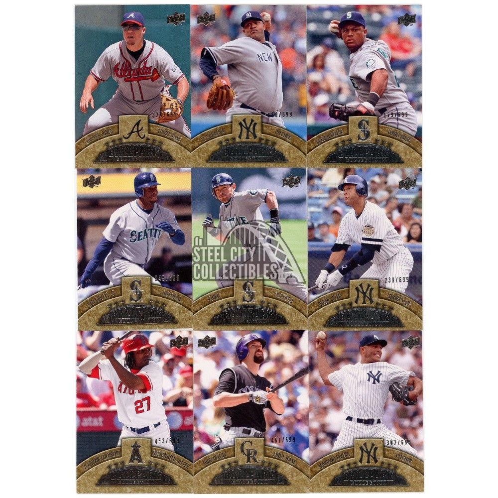 2009 Upper Deck Ballpark Collection Baseball /699 Assorted 44 Count Lot ...