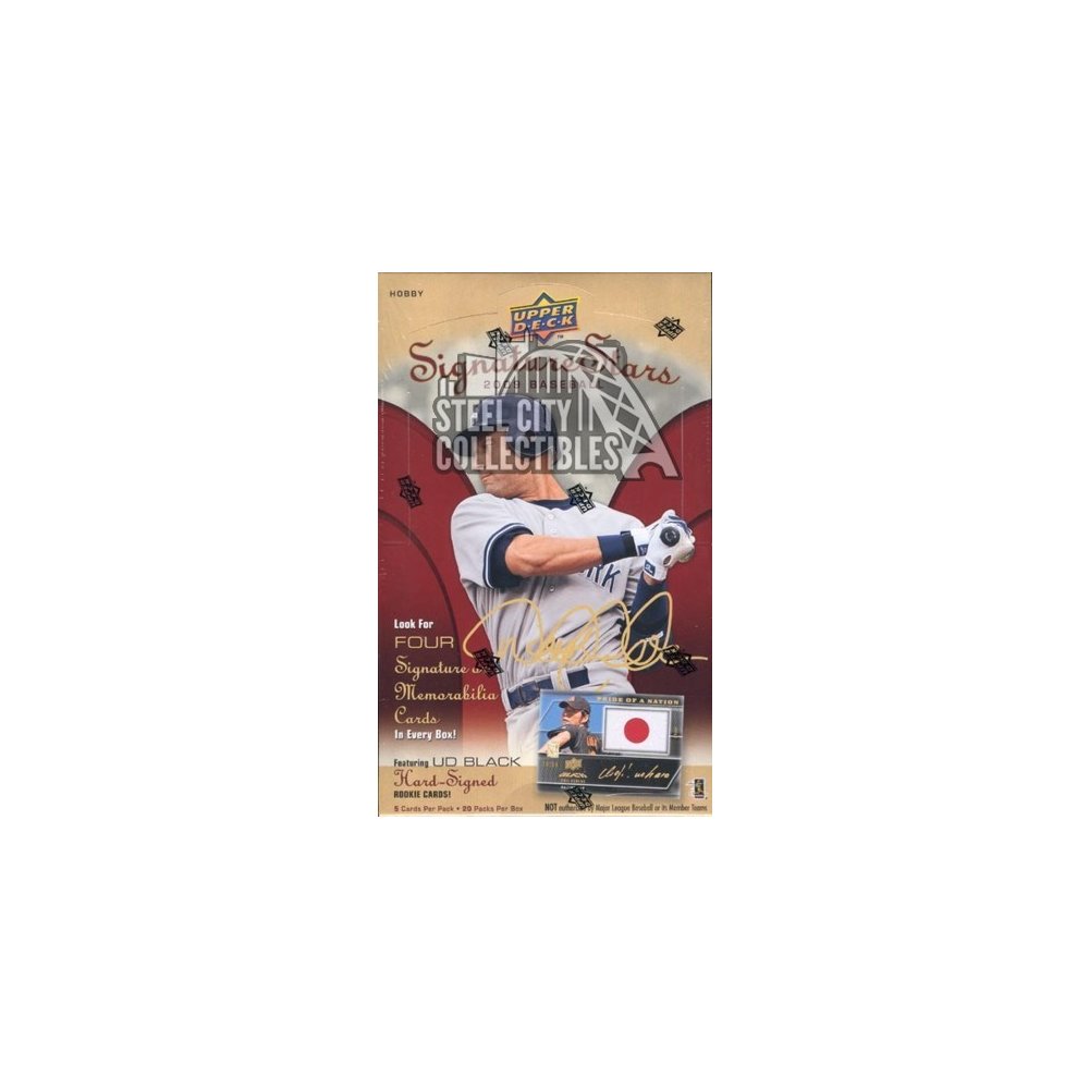 2009 Upper Deck Signature Stars Baseball Hobby Box | Steel City ...