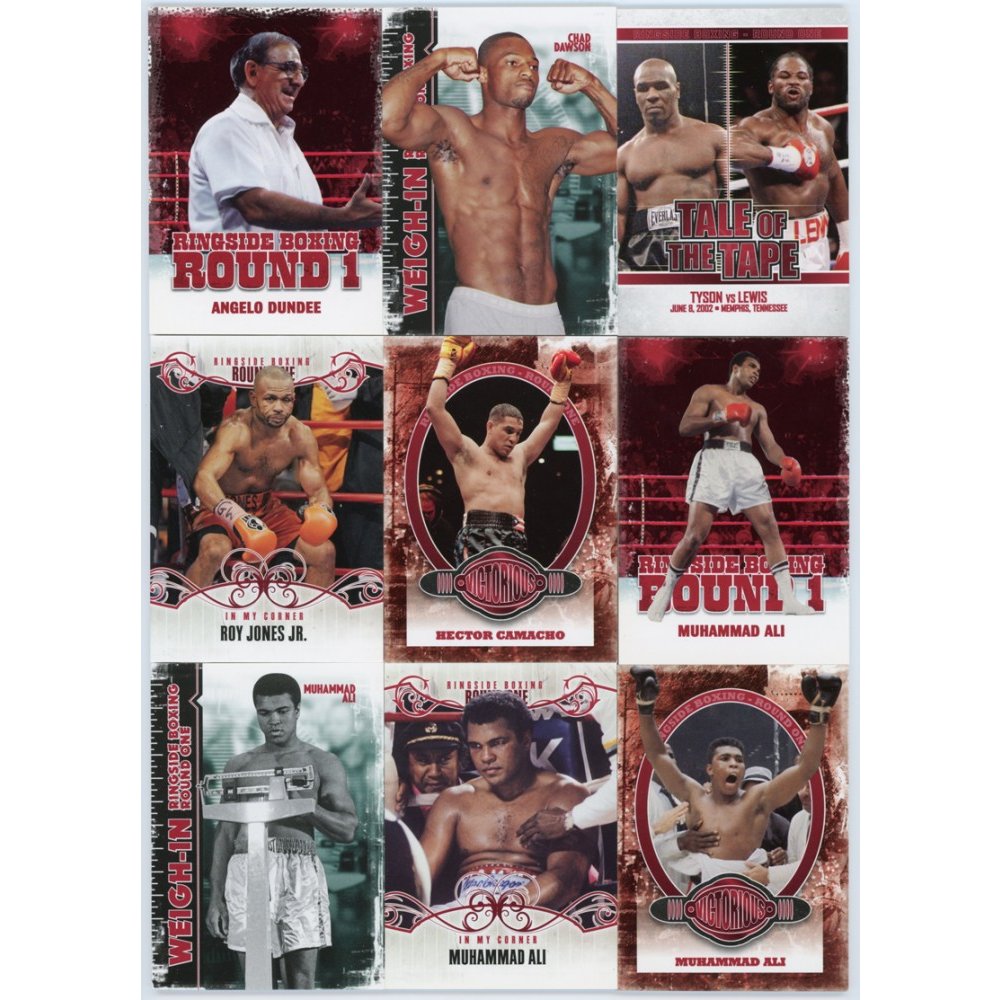 2010 Ringside Boxing Round 1 100-Card Base Set with Muhammad Ali Short ...
