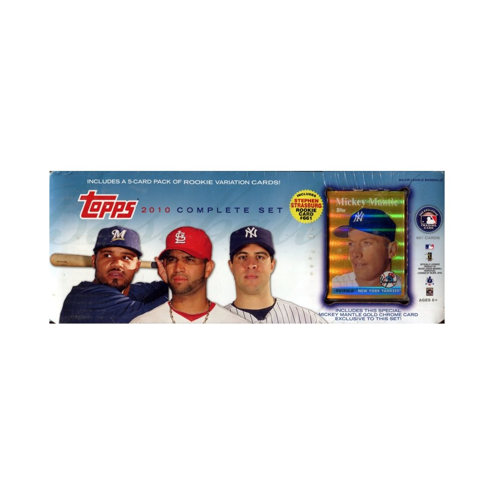 2010 Topps Baseball Factory Set w/ Mickey Mantle Gold Chrome | Steel ...