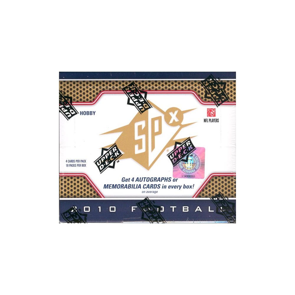 2010 Upper Deck SPx Football Hobby Box | Steel City Collectibles