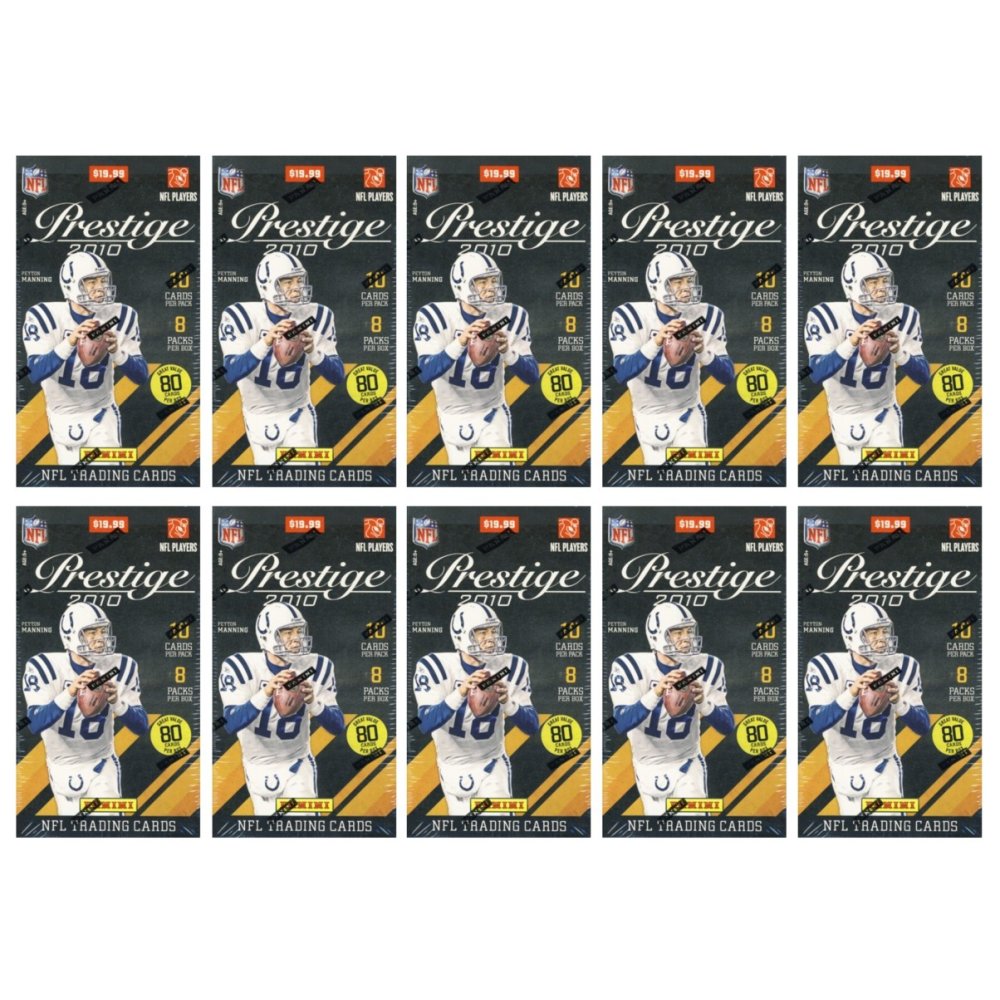 2010 Panini Prestige Football 8ct Blaster 10-Box Lot | Steel City ...
