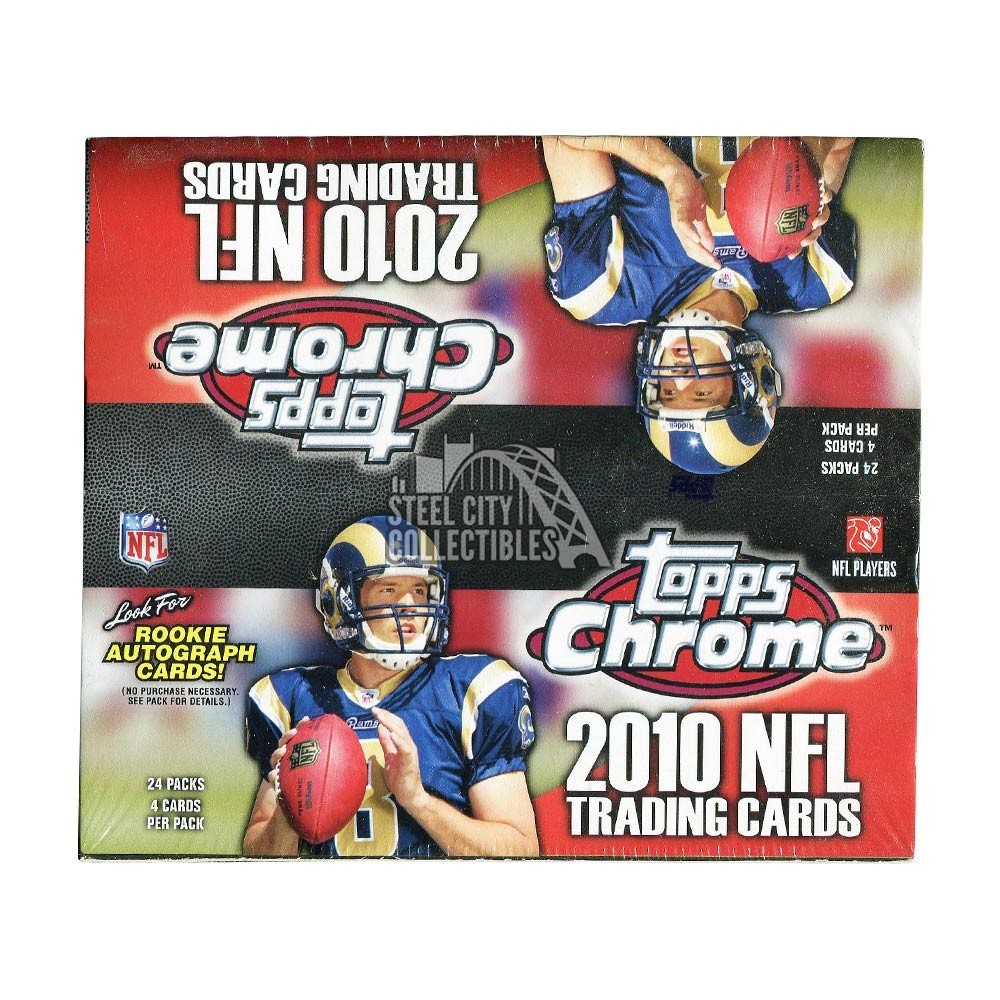 2010 Topps Chrome Football 24-Pack Retail Box | Steel City Collectibles