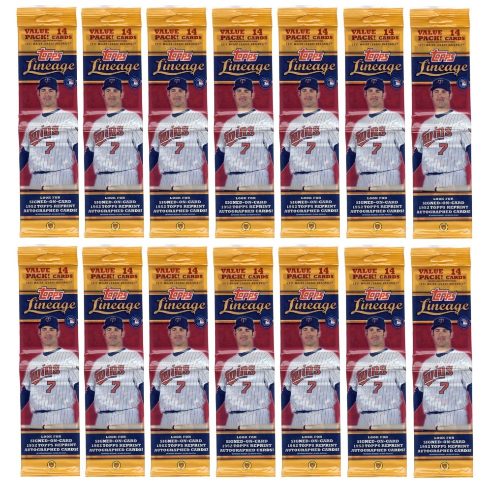 2011 Topps Lineage Baseball Rack Pack 14-Pack Lot | Steel City Collectibles