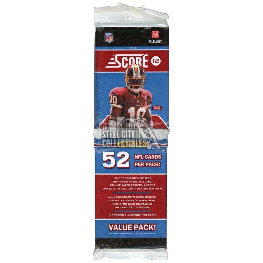 2012 Panini Score Football Rack Pack | Steel City Collectibles