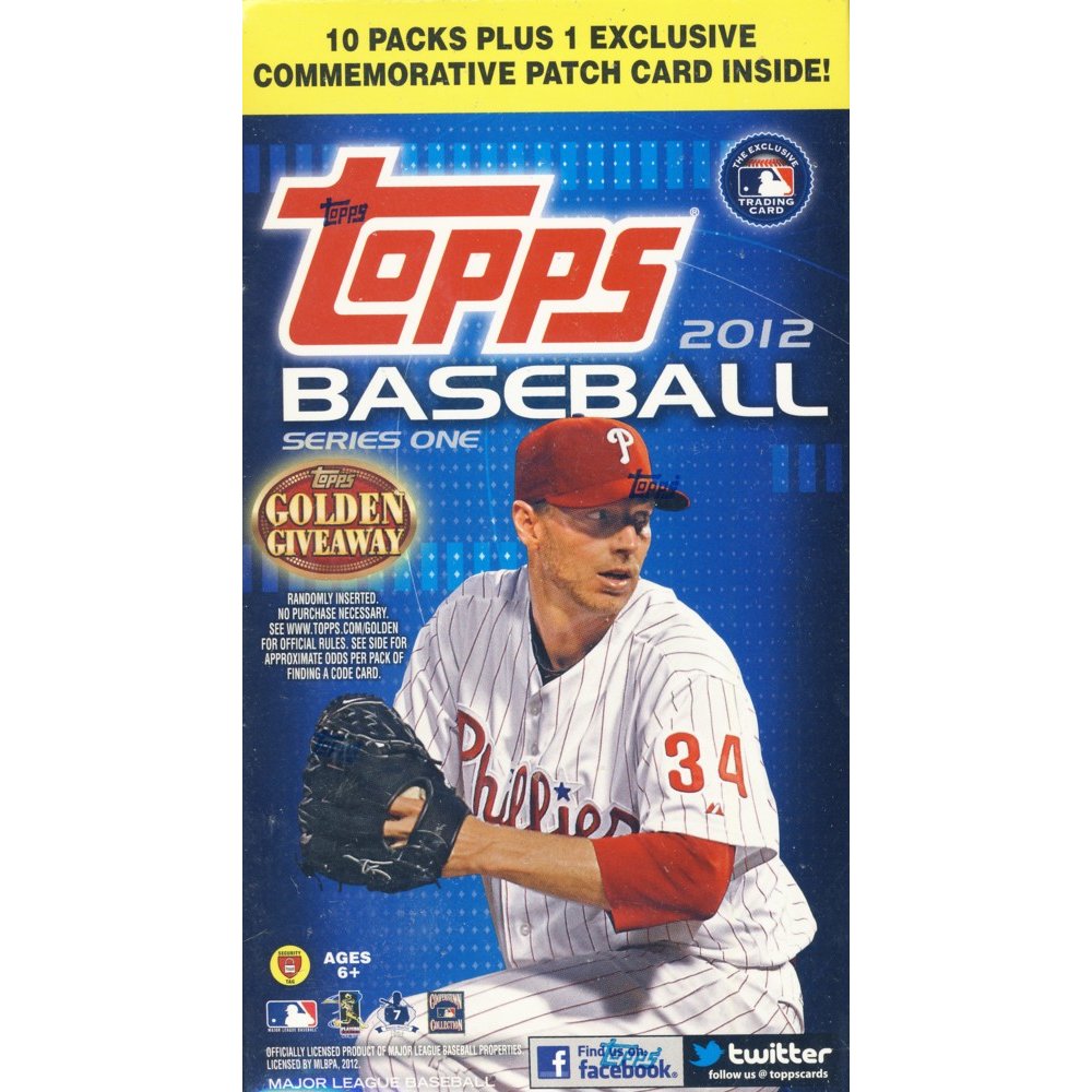 2012 Topps Series 1 Baseball 10ct Blaster Box with Patch Card | Steel ...