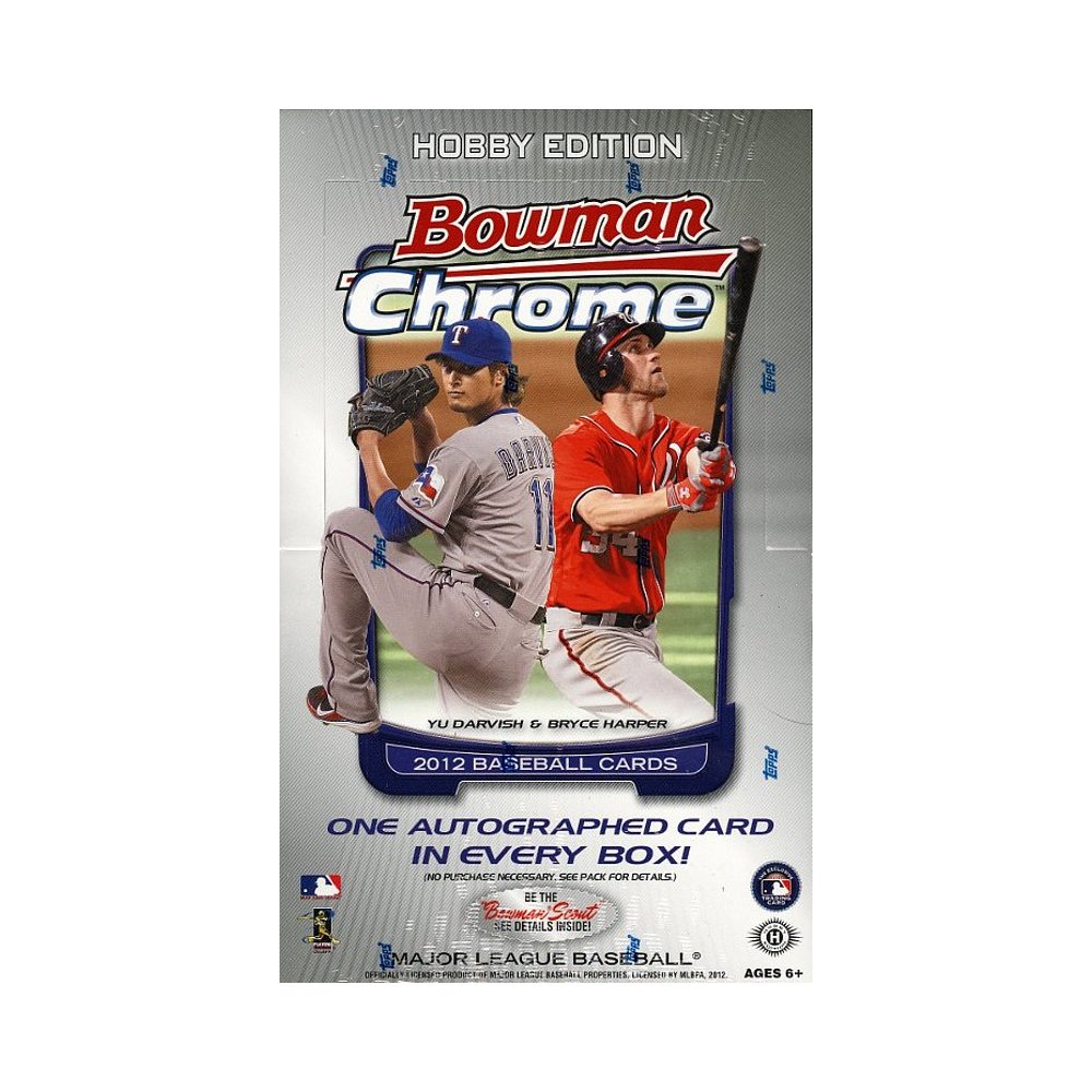 2012 Bowman Chrome Baseball Hobby Box | Steel City Collectibles