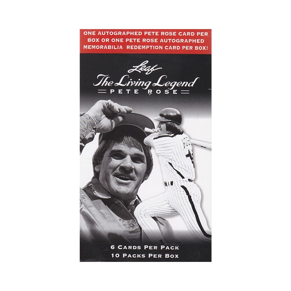 2012 Leaf Pete Rose The Living Legend Baseball Blaster Box | Steel City ...
