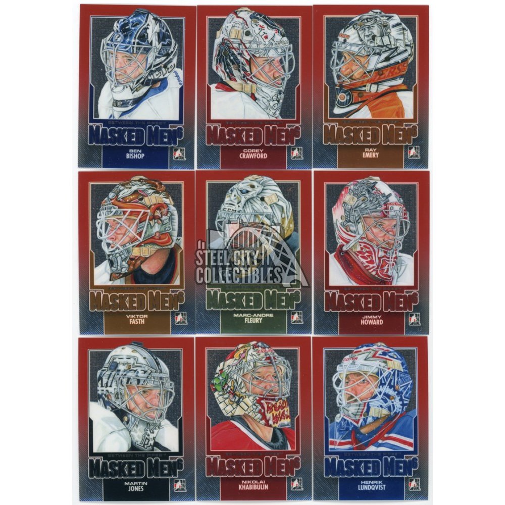 2013-14 In The Game Between The Pipes Masked Men 6 Silver 50-Card ...