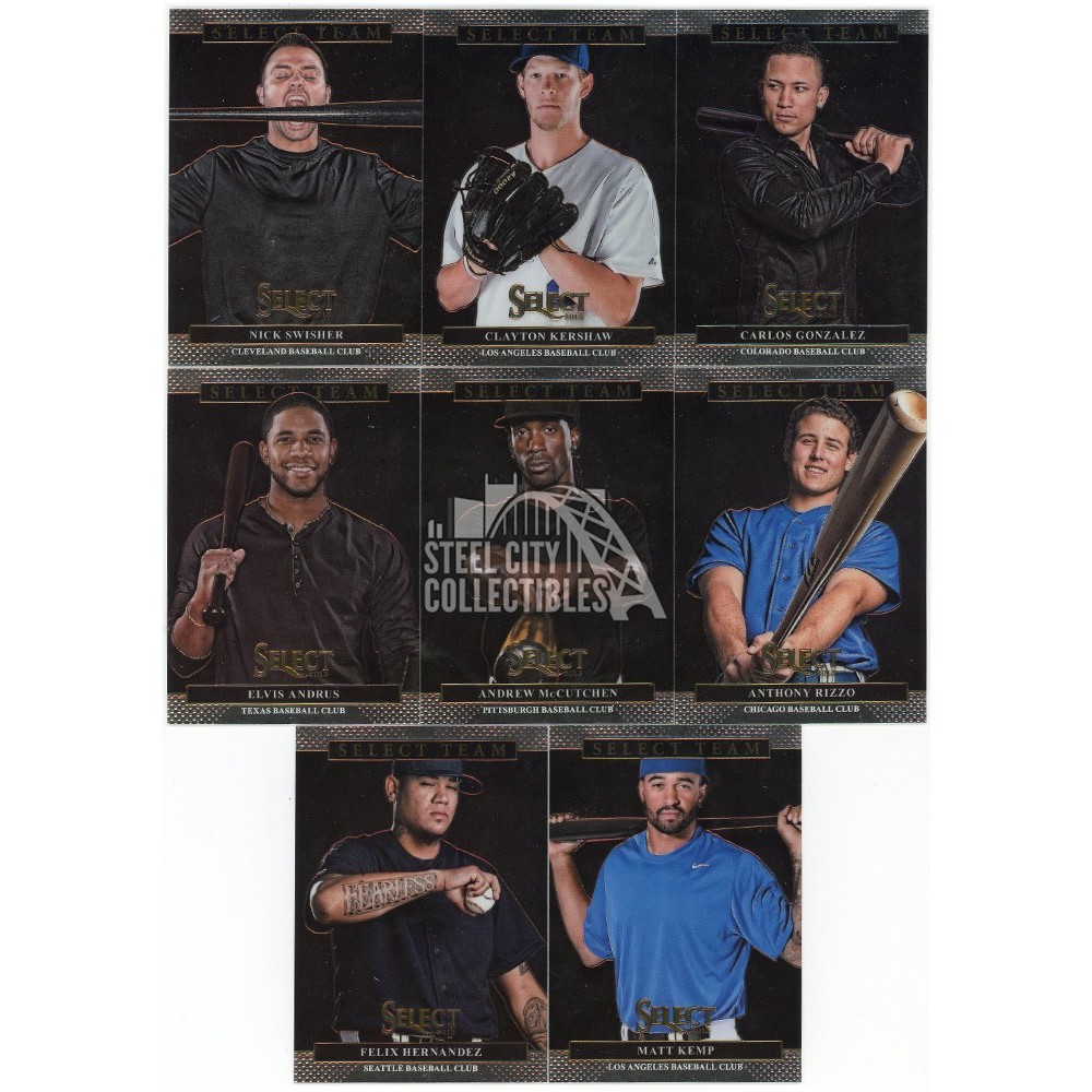 2013 Panini Select Baseball Select Team Assorted 8 Count Lot | Steel ...