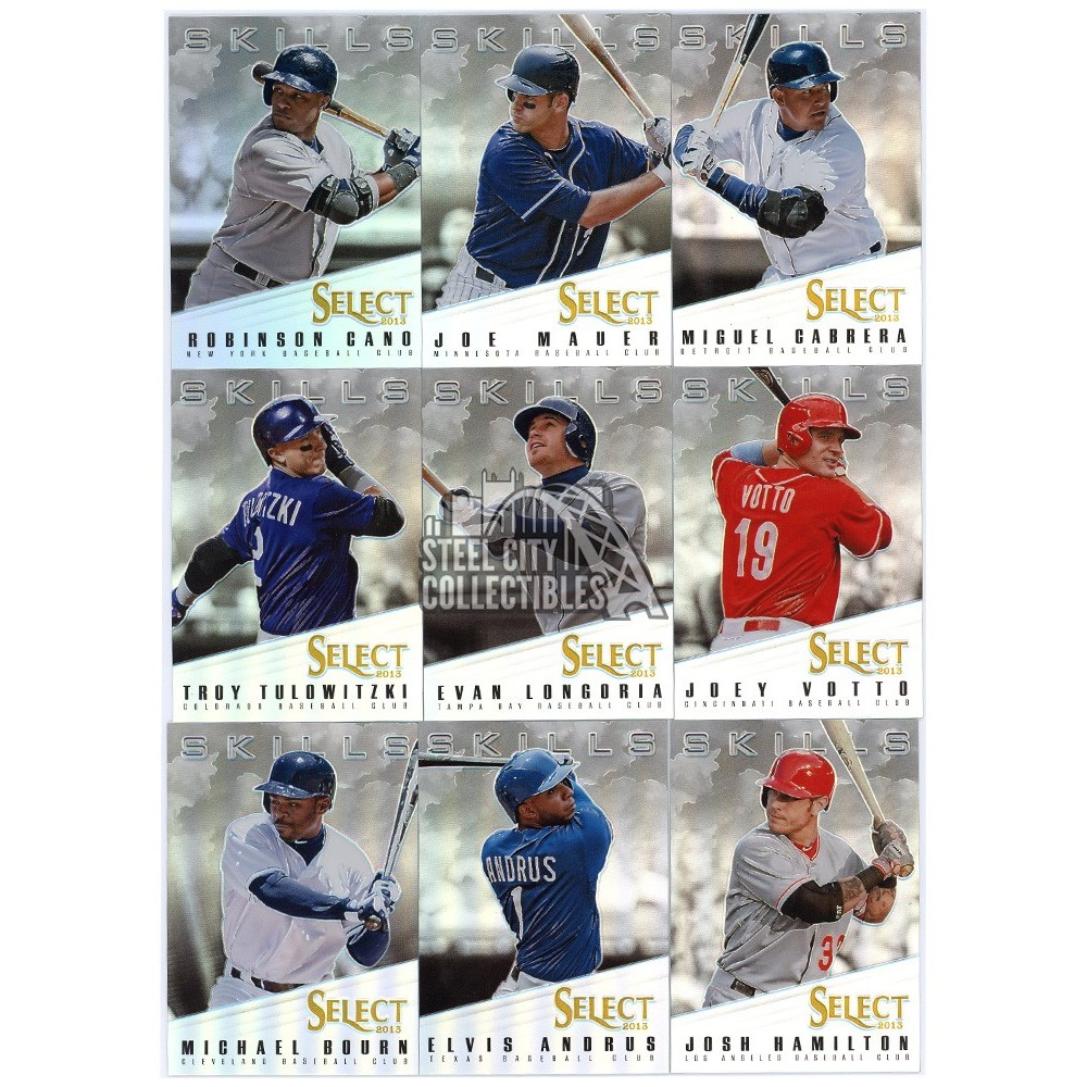 2013 Panini Select Baseball Skills Silver Assorted 26 Count Lot | Steel ...
