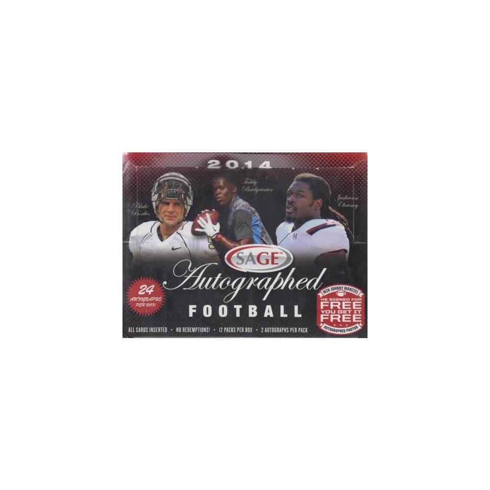 2014 Sage Autographed Football Hobby Box | Steel City Collectibles