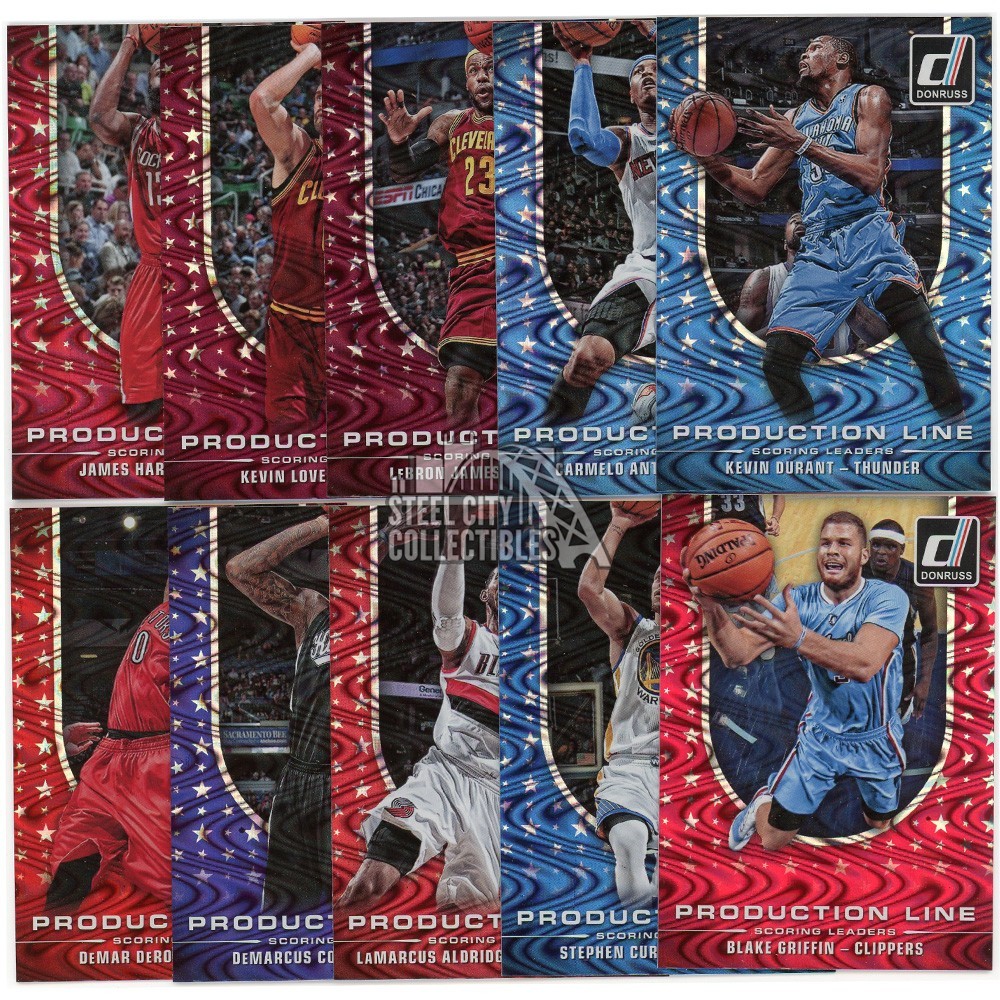 2014-15 Panini Donruss Basketball Production Line Scoring Leaders ...