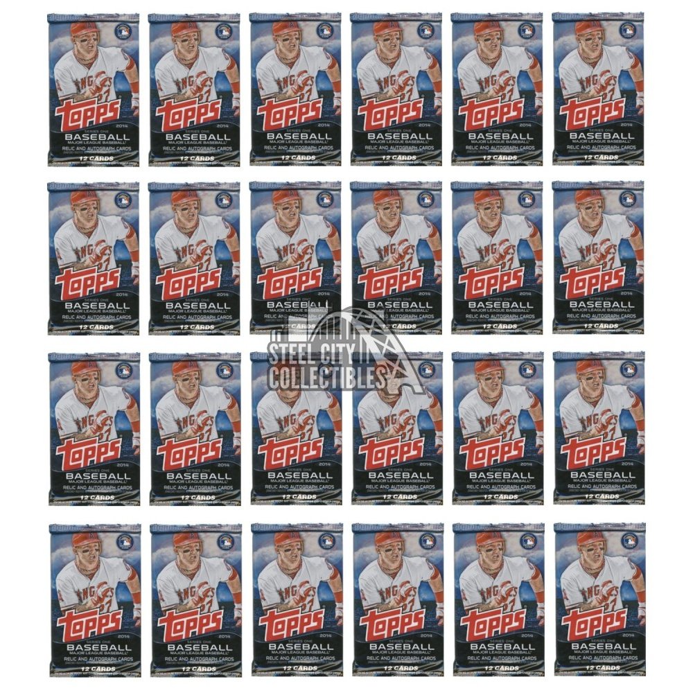 2014 Topps Series 1 Baseball Retail 24-Pack Lot | Steel City Collectibles