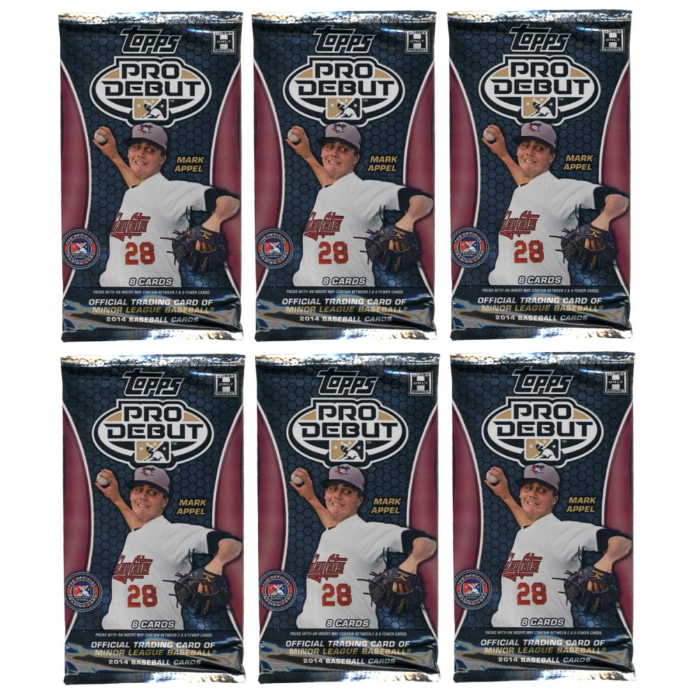 2014 Topps Pro Debut Baseball Hobby 6-Pack Lot | Steel City Collectibles