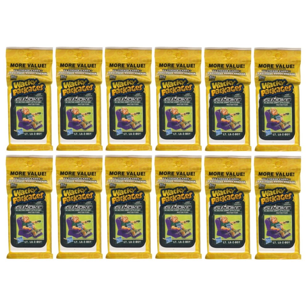 2014 Topps Wacky Packages Series 1 Trading Cards Stickers Jumbo Pack 12 ...