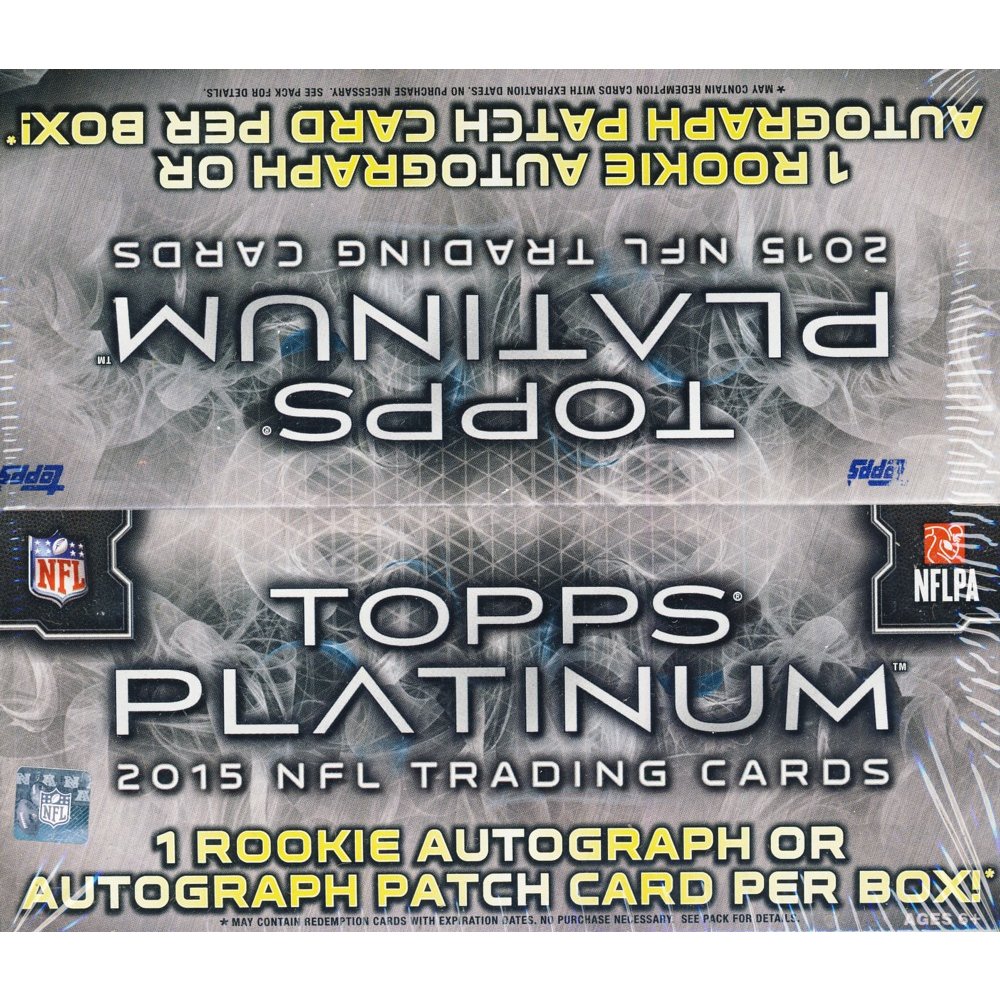 2015 Topps Platinum Football 24ct Retail Box | Steel City Collectibles