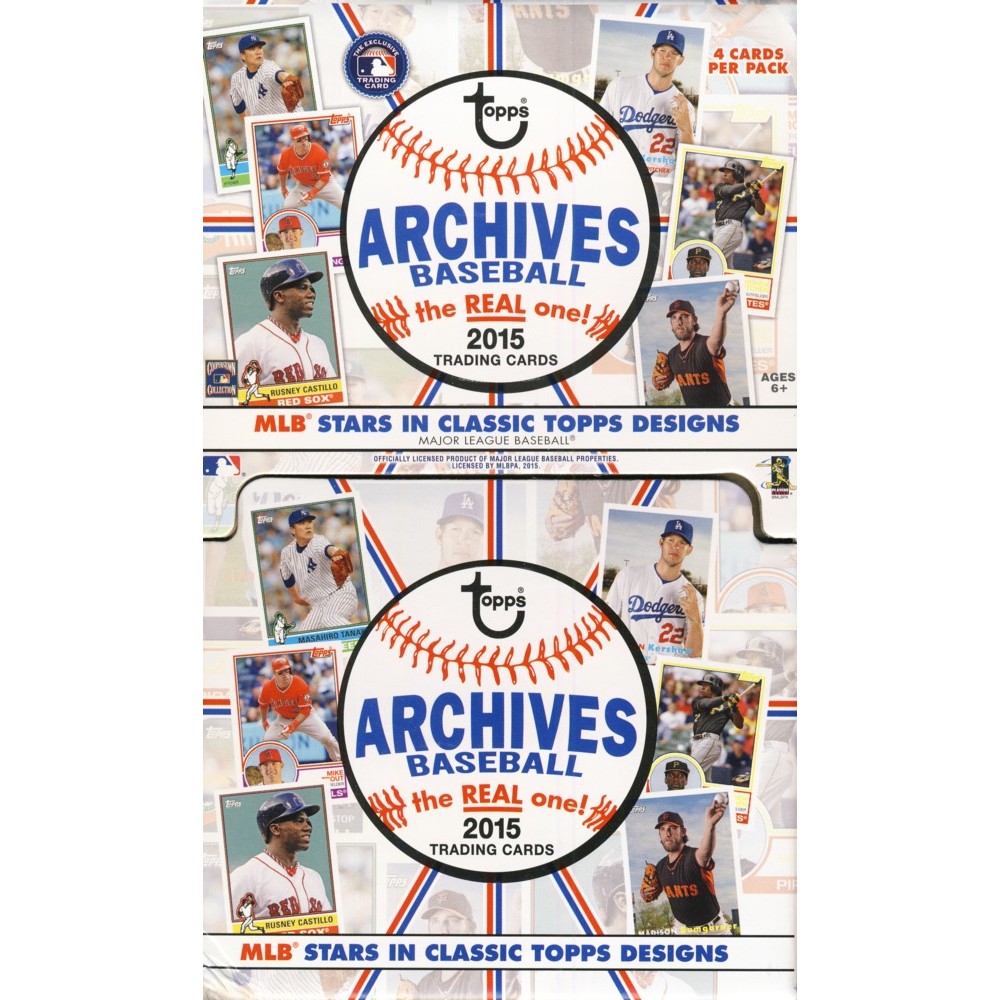 2015 Topps Archives Baseball 60-pack Gravity Feed Box | Steel City ...