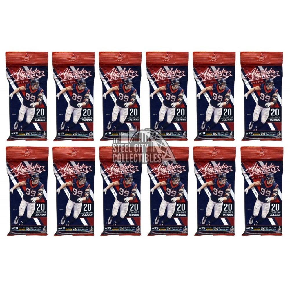 2016 Panini Absolute Football Fat Pack 12-Pack Lot | Steel City ...