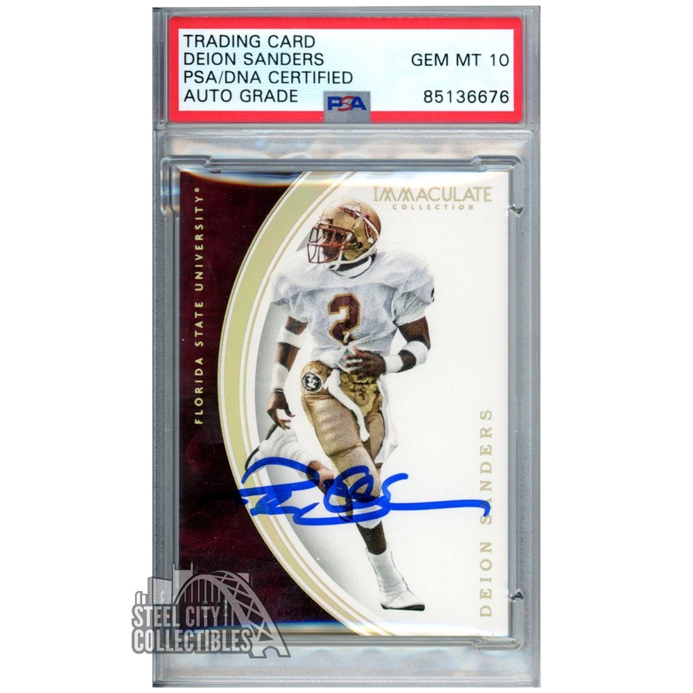 Deion Sanders 2016 Panini Immaculate Collection Collegiate Autograph ...