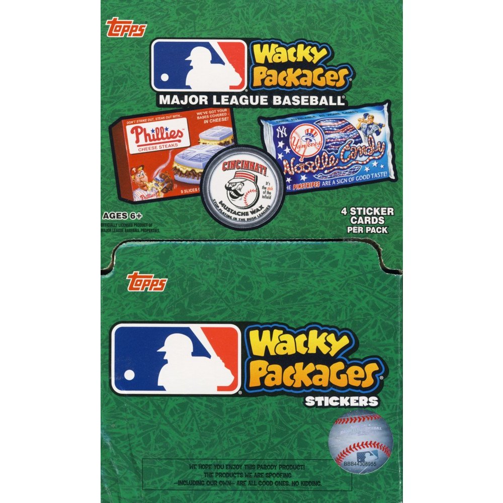 2016 Topps MLB Baseball Wacky Packages 60ct Gravity Feed Box | Steel ...