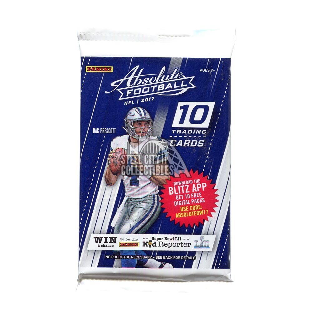 2017 Panini Absolute Football Retail Pack | Steel City Collectibles