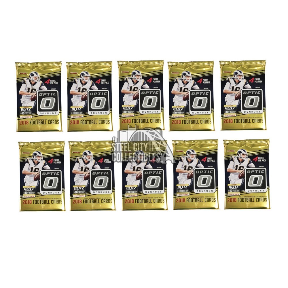 2018 Panini Donruss Optic Football Collectors Box 10-Pack Lot | Steel ...