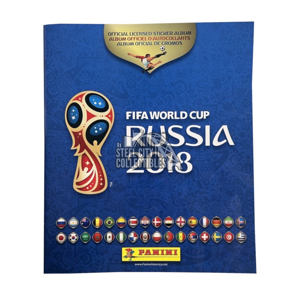 2018 Panini World Cup Soccer Sticker Album with 10 Stickers | Steel ...