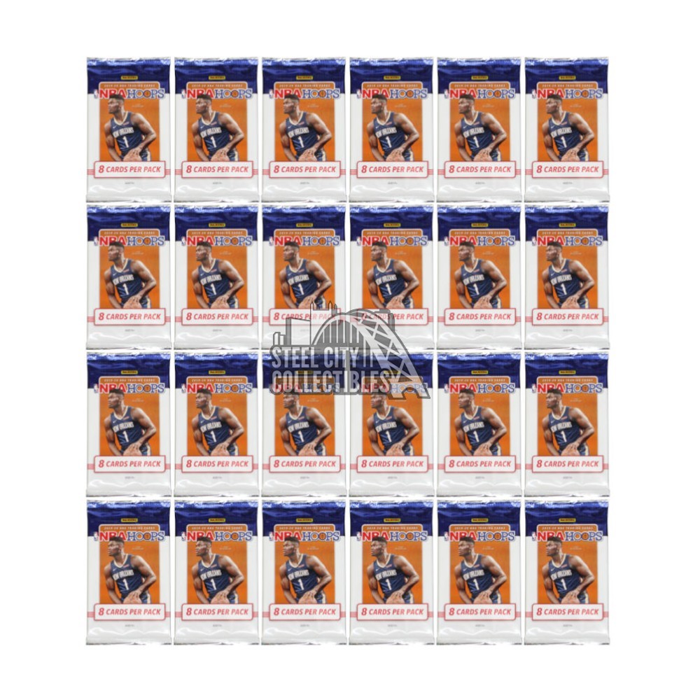 2019-20 Panini Hoops Basketball Pack Blaster Pack 24-Pack Lot | Steel ...