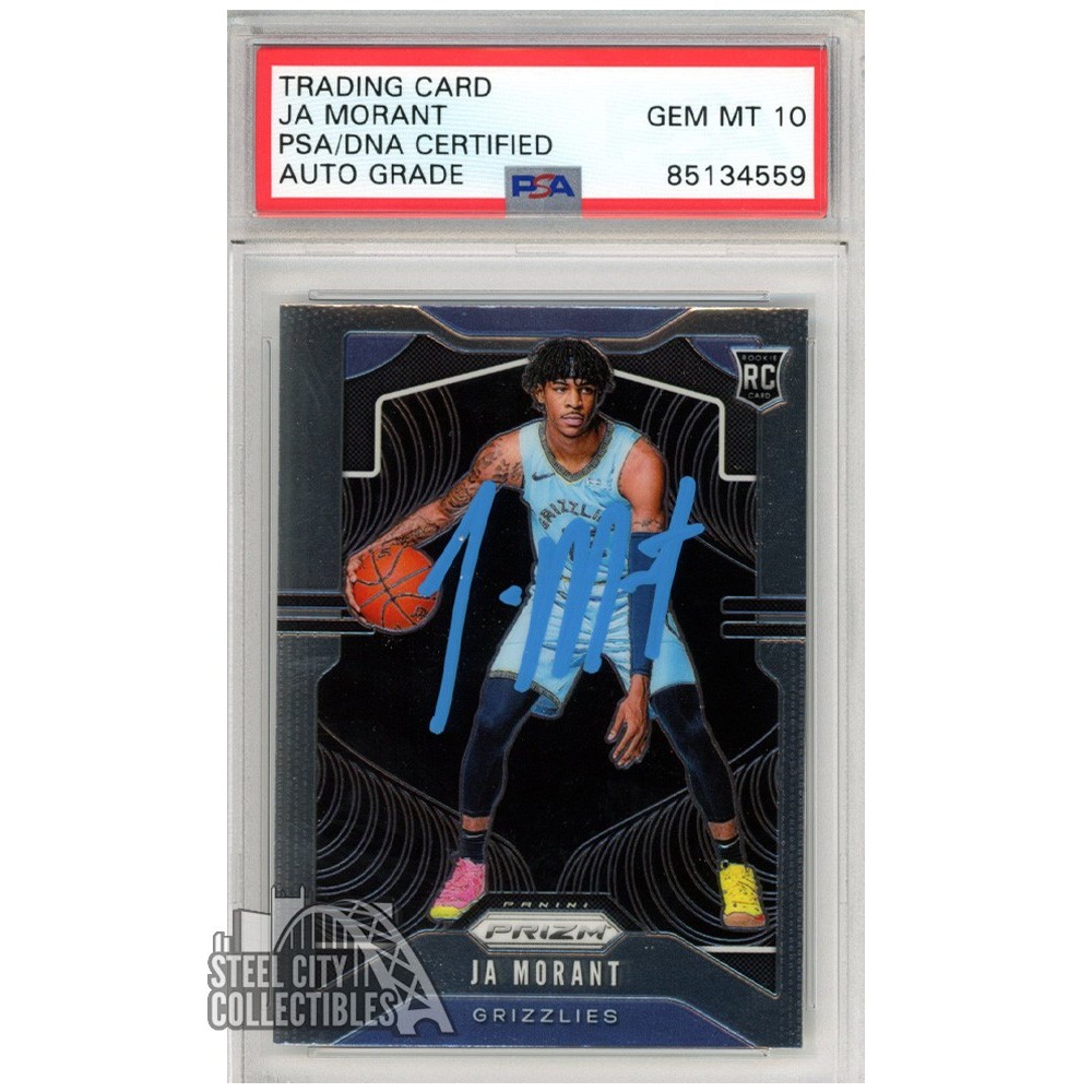 Ja Morant 2019-20 Panini Prizm Autograph Rookie Card #249 PSA/DNA 10 ...