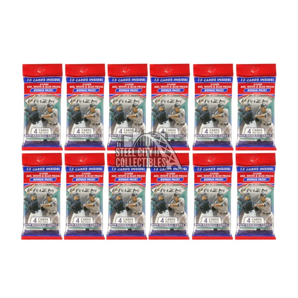 2019 Panini Prizm Baseball 15-Card Multi Cello 12-Pack Lot | Steel City ...