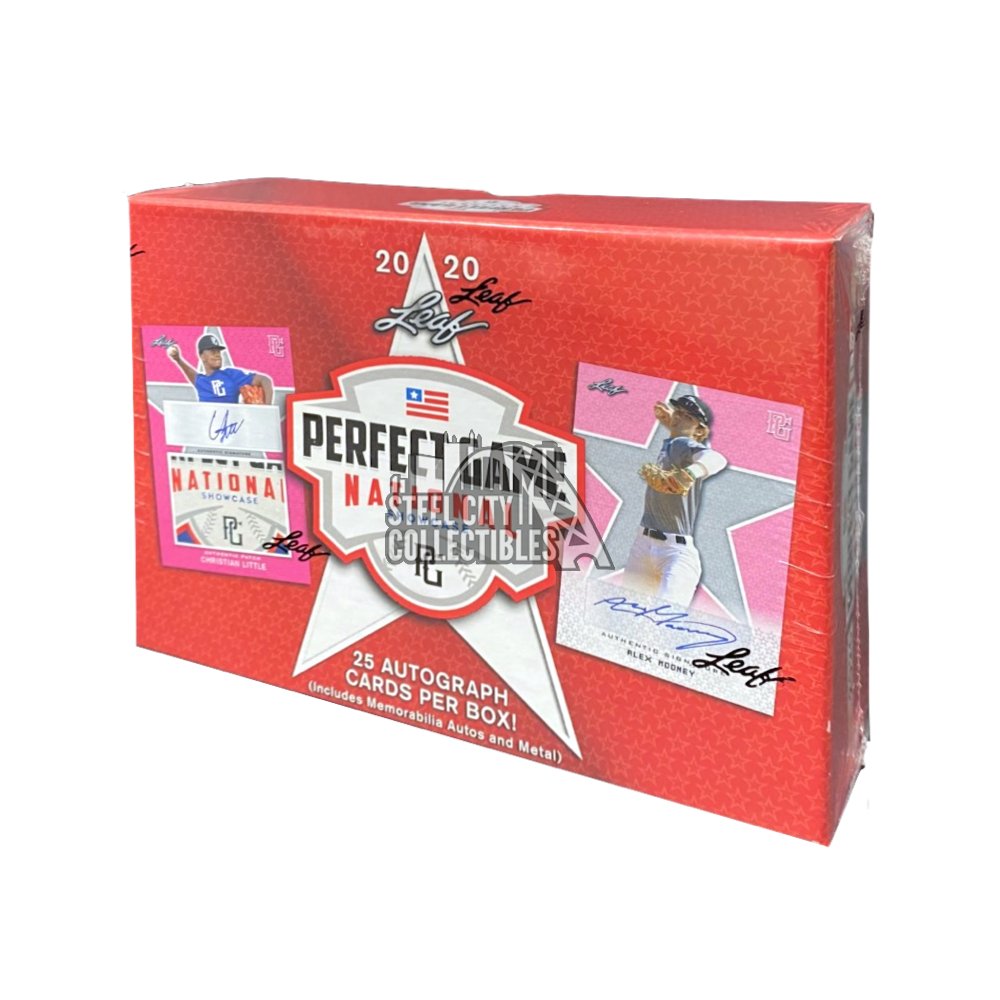 2020 Leaf Perfect Game National Showcase Baseball Hobby Box | Steel ...