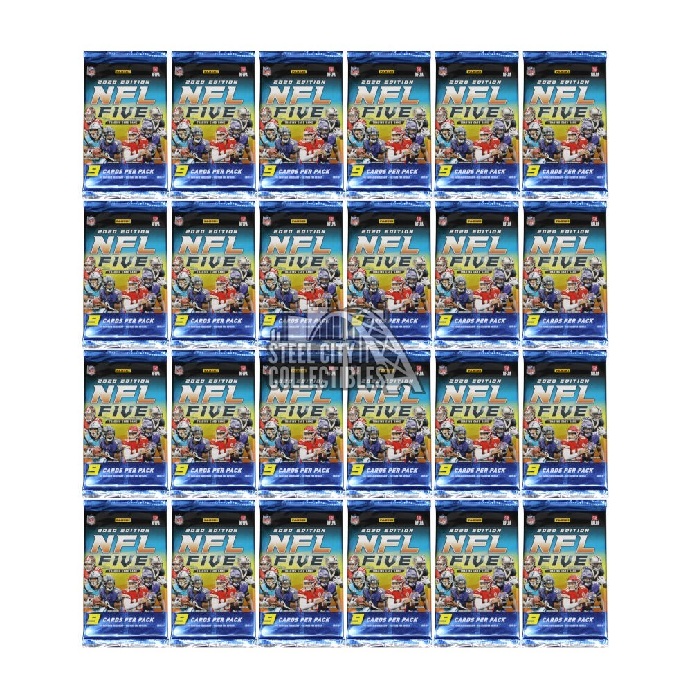 2020 Panini NFL Five Trading Card Game Booster Pack 24-Pack Lot | Steel ...