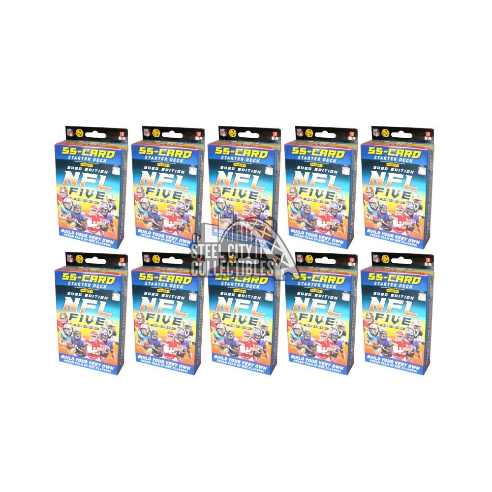 2020 Panini NFL Five Trading Card Game Starter Kit 10-Deck Lot | Steel ...