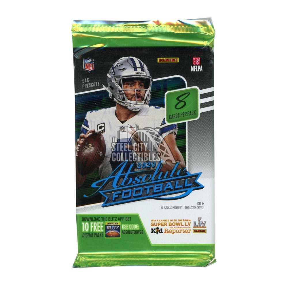 2020 Panini Absolute Football Blaster Pack | Steel City Collectibles
