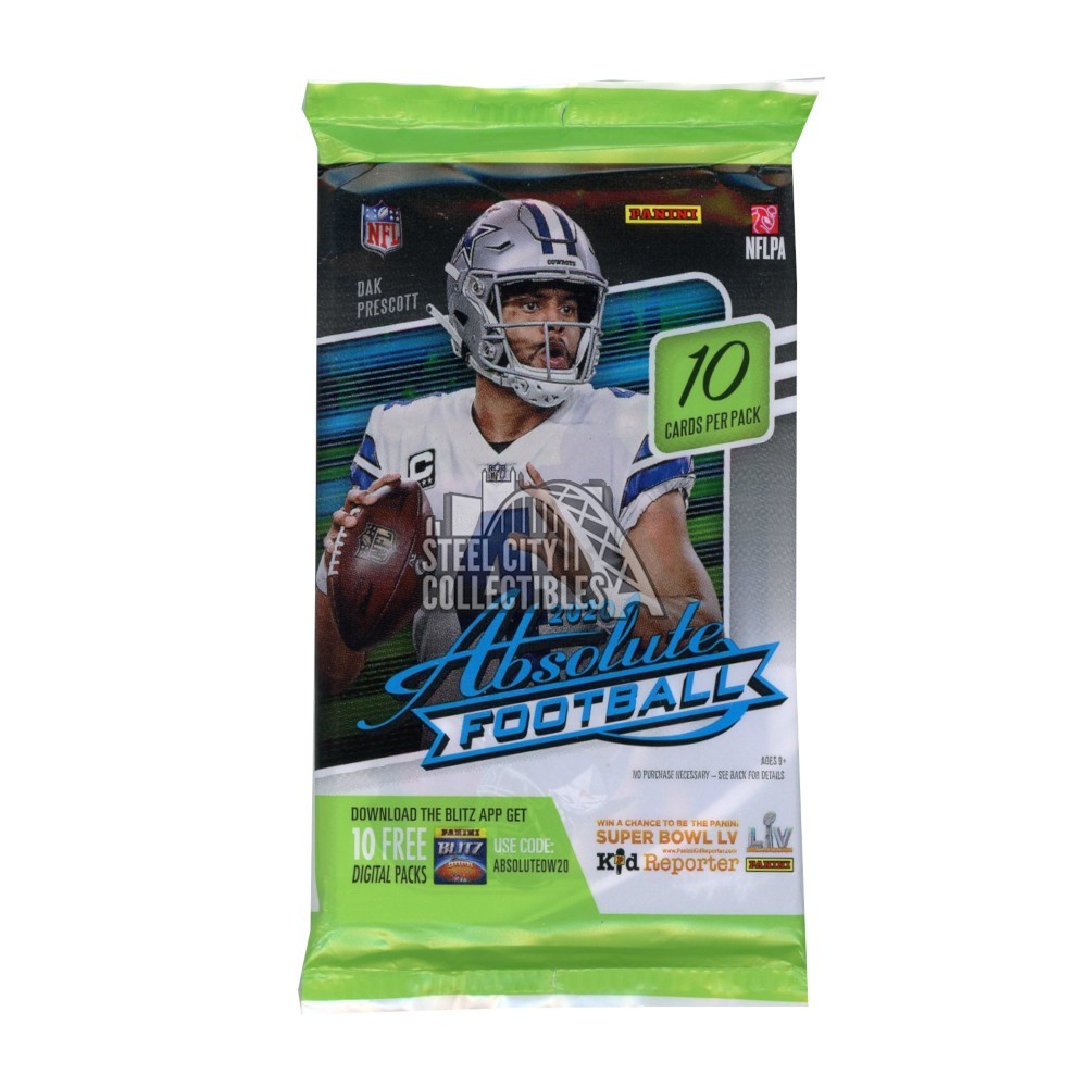 2020 Panini Absolute Football Retail Pack | Steel City Collectibles
