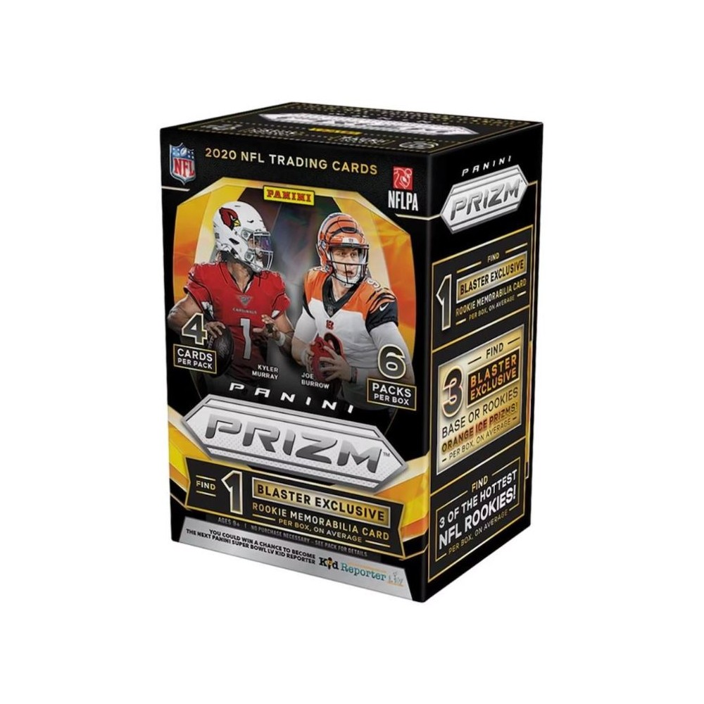2020 Panini Prizm Football 6 Pack Blaster Box - Orange Ice Prizms ...