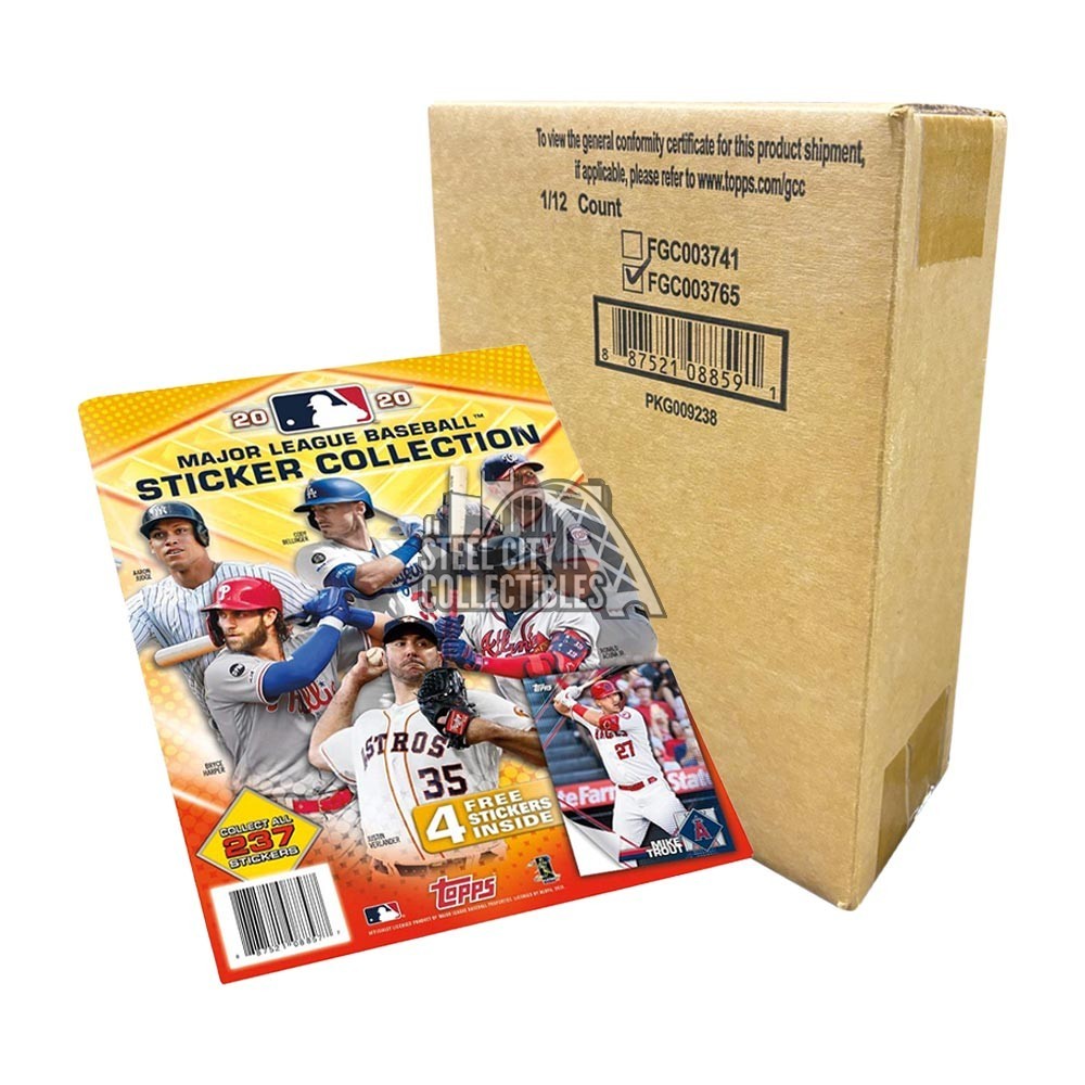 2020 Topps MLB Baseball Sticker Collection 12-Album Box | Steel City ...