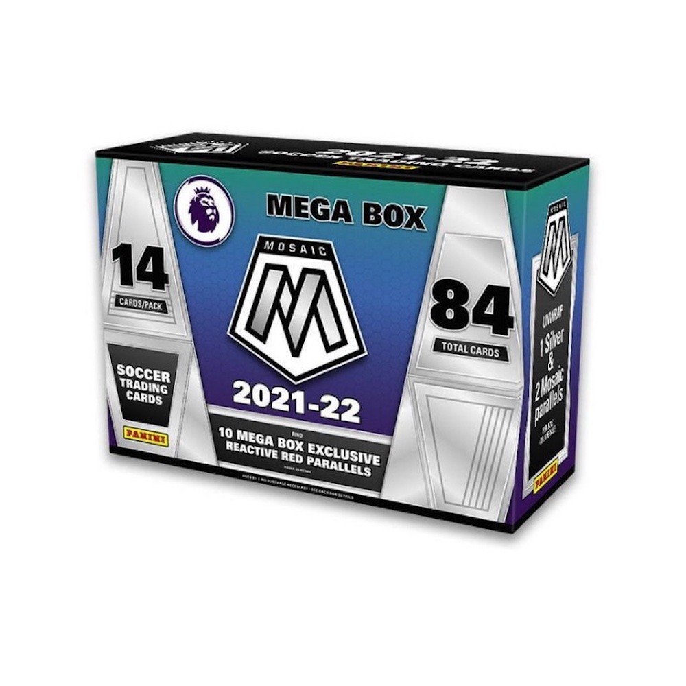2021-22 Panini Mosaic Premier League Soccer 84-Card Mega Box (Reactive ...