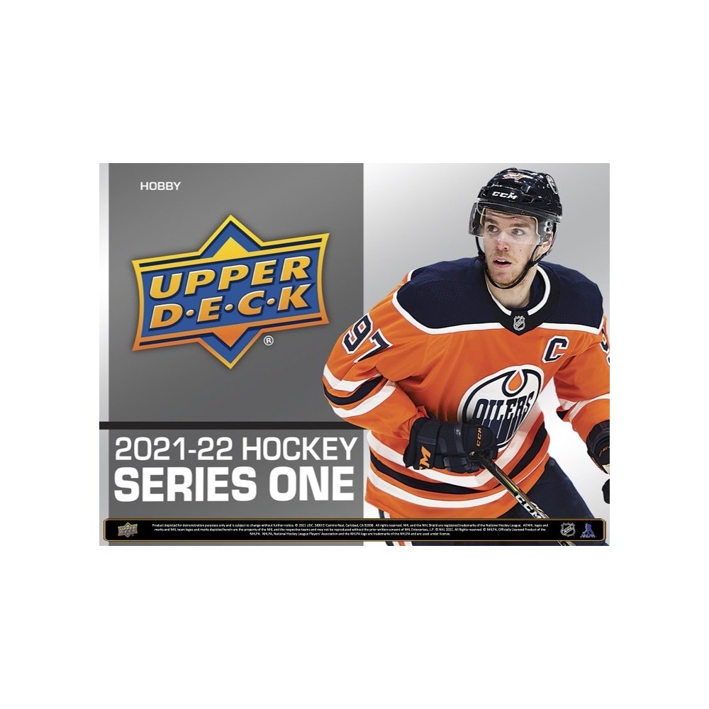 2021-22 Upper Deck Series 1 Hockey Hobby 12-Box Case | Steel City Collectibles