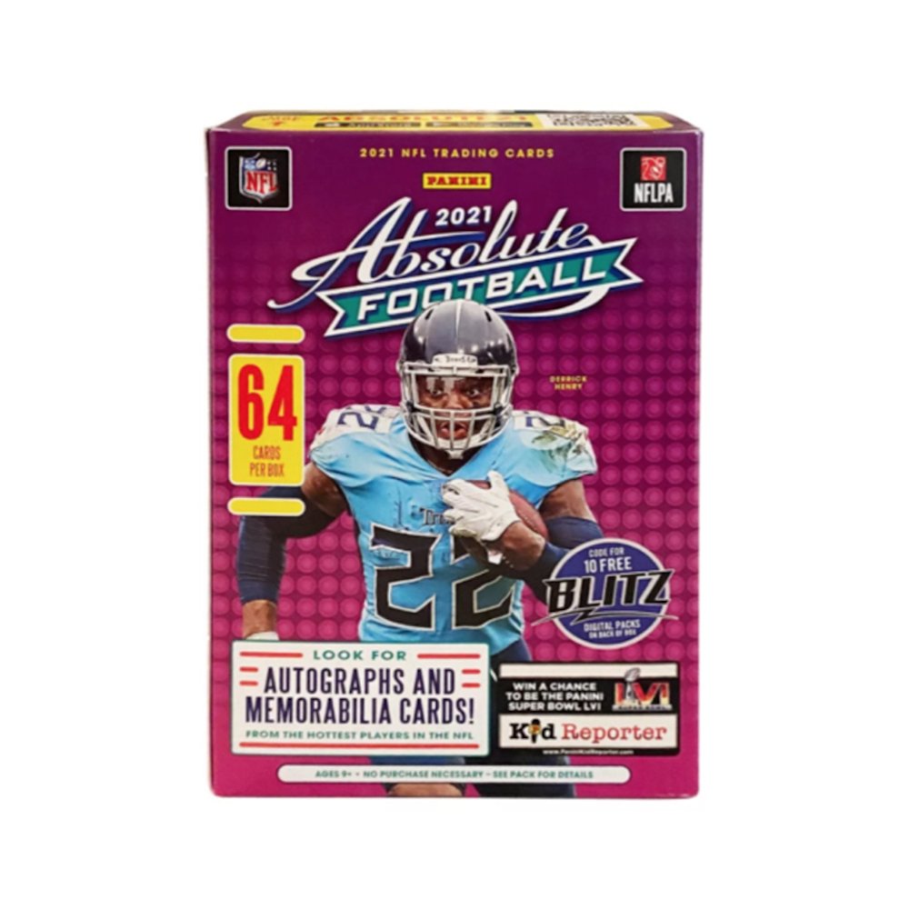 2021 Panini Absolute Football 8-Pack Fanatics Blaster Box (Purple ...