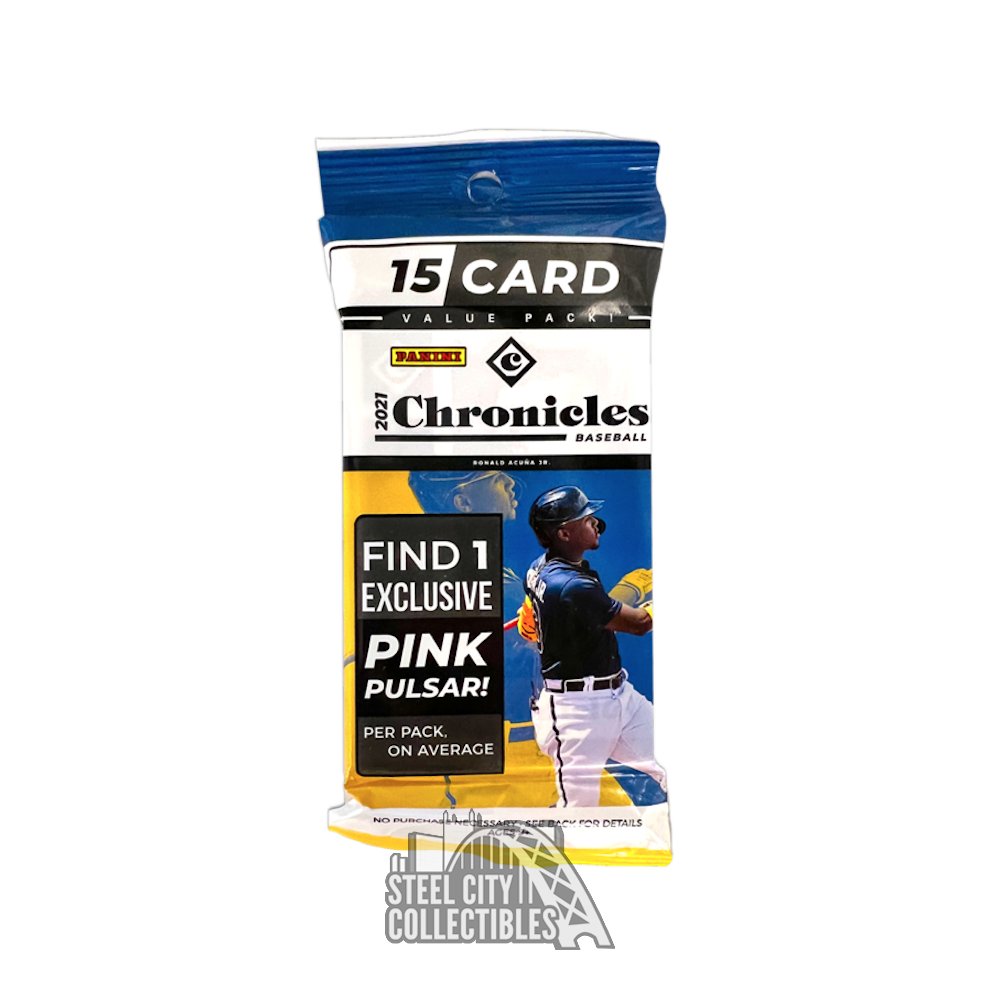 2021 Panini Chronicles Baseball 15-Card Value Pack (Pink Pulsar Cards ...