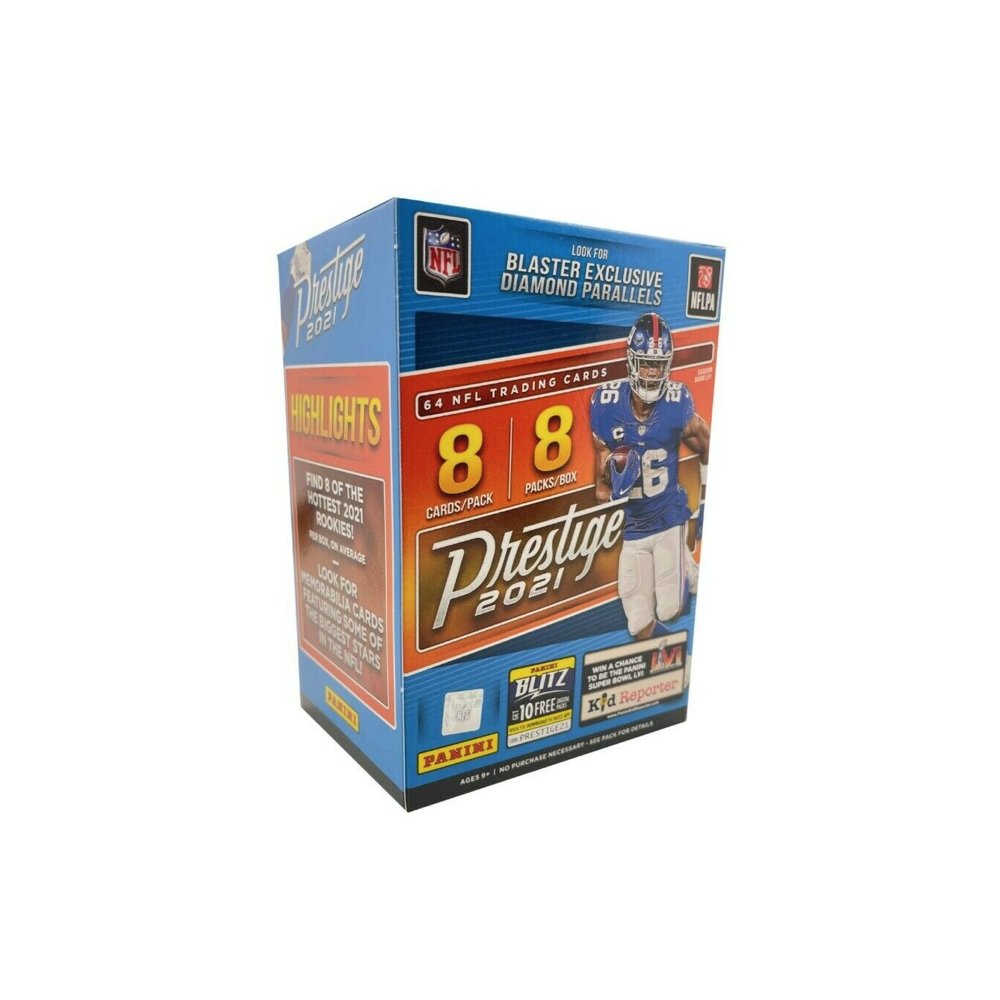 2021 Panini Prestige Football 8-Pack Blaster Box (Diamond Parallels ...