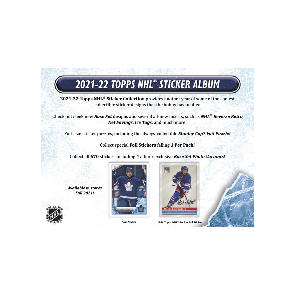 2021-22 Topps NHL Sticker Collection Hockey 16-Box Case | Steel City Collectibles