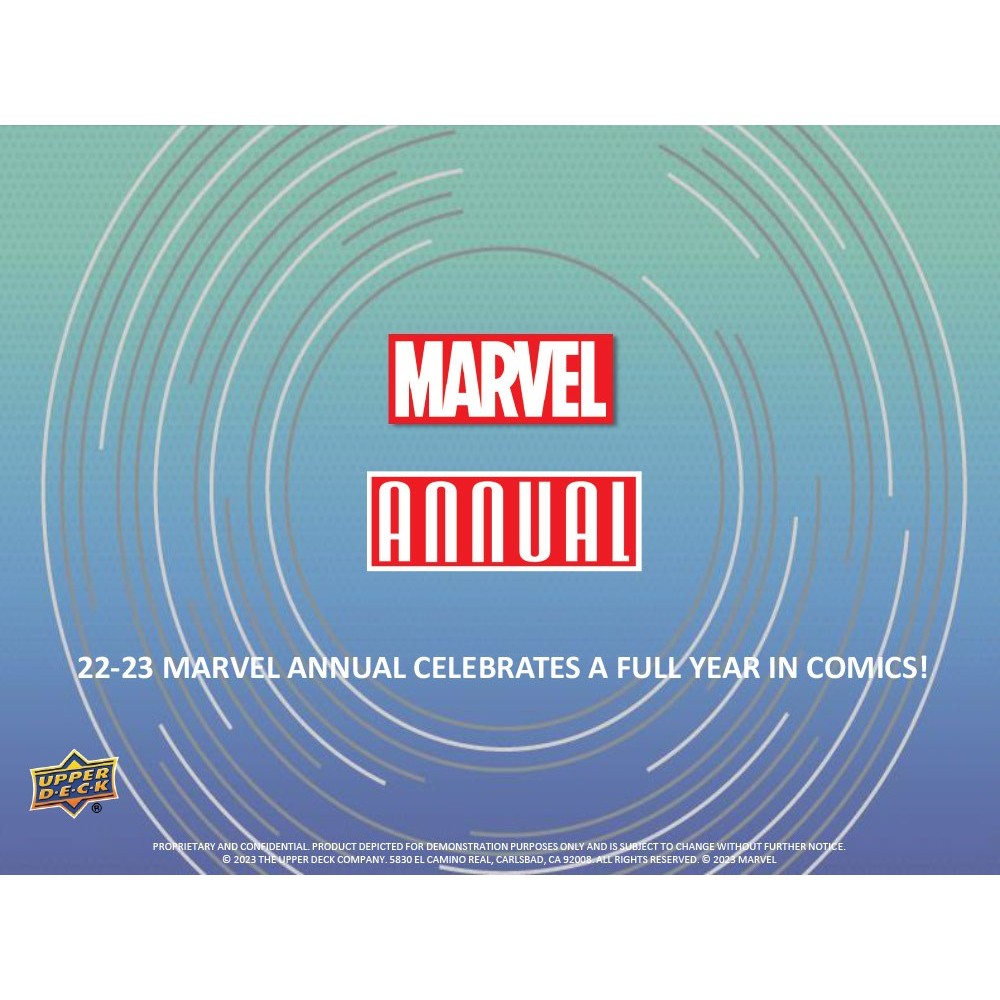 2023 Upper Deck Marvel Annual Hobby Box | Steel City Collectibles